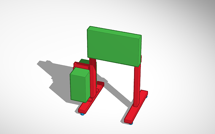3D design Monitor Mount - Tinkercad