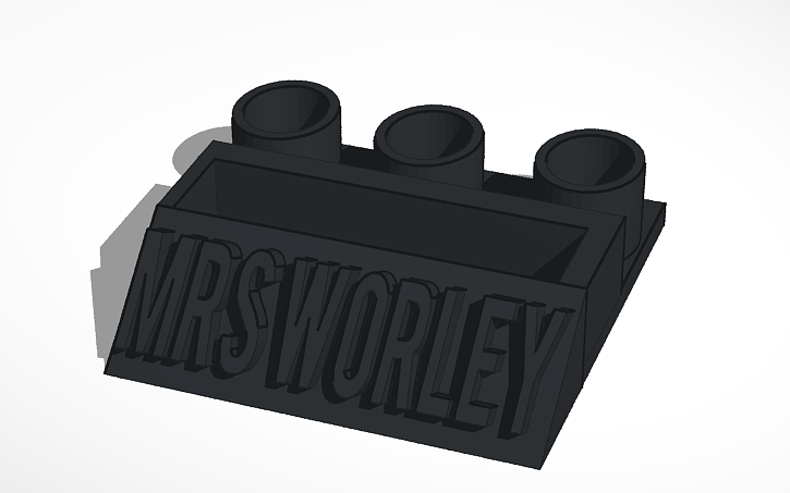 3D design J-stem Name Plate 4.0 | Tinkercad