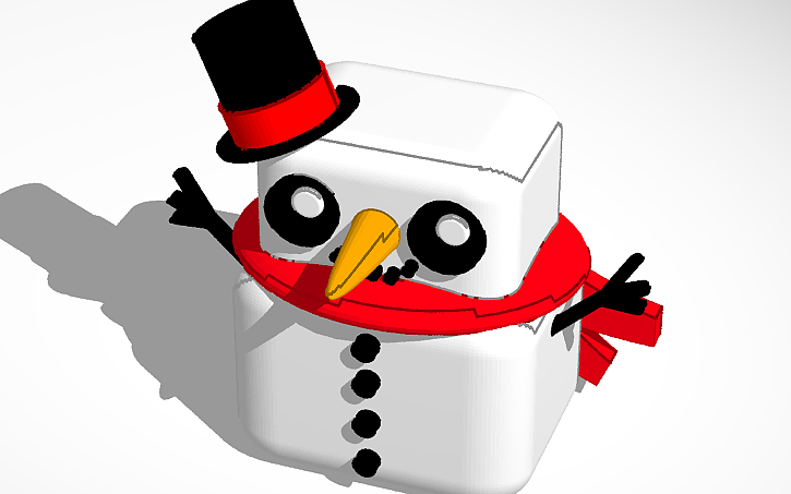 3D design Blooket snowman - Tinkercad