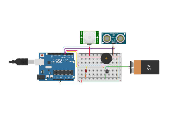 Circuit Design Flood Detector 3 Tinkercad