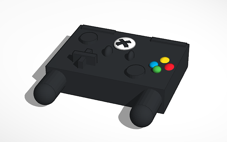 3D design Mando de Xbox - Tinkercad