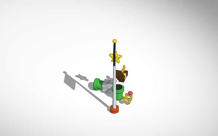 3D design super mario - Tinkercad