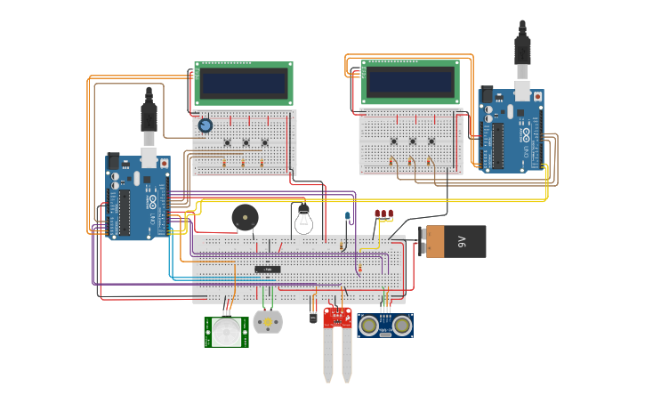 Circuit design anteproyecto - Tinkercad