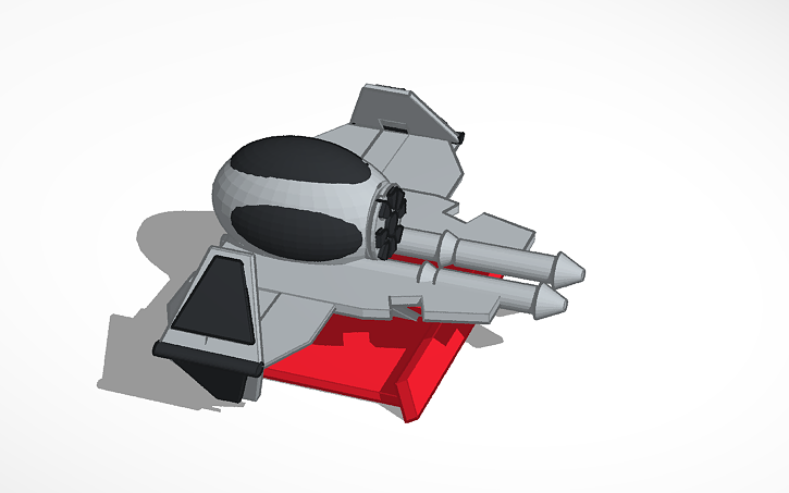 3D design Jedi Starship - Tinkercad