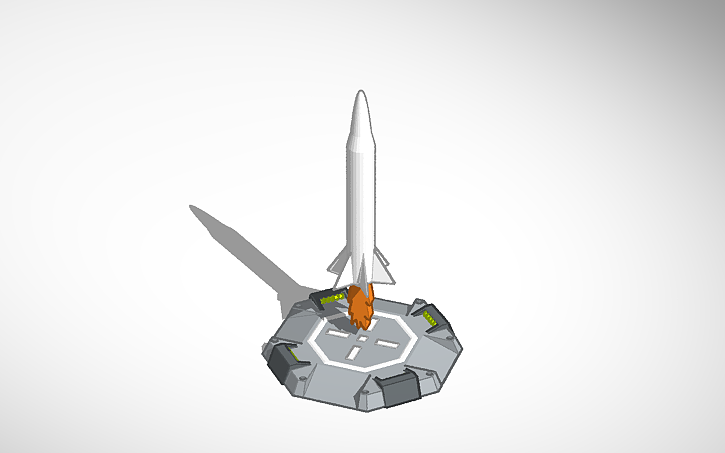 3D design Rocket Launch Pad - Tinkercad