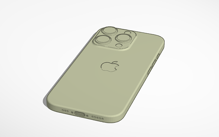 3D design iphone 16 pro max - Tinkercad