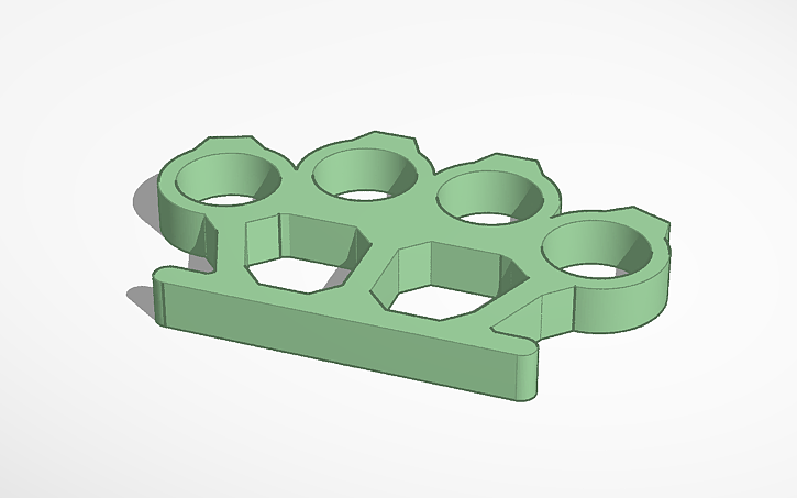3D design Knuckle duster :)))))) - Tinkercad