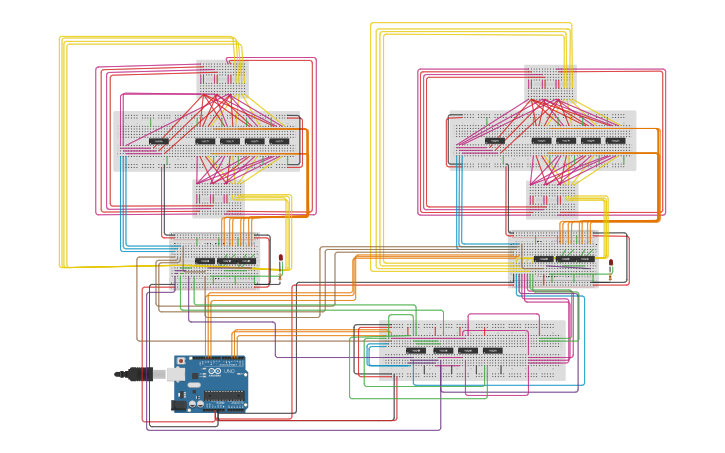 Circuit design ALU LAB 4 - Tinkercad