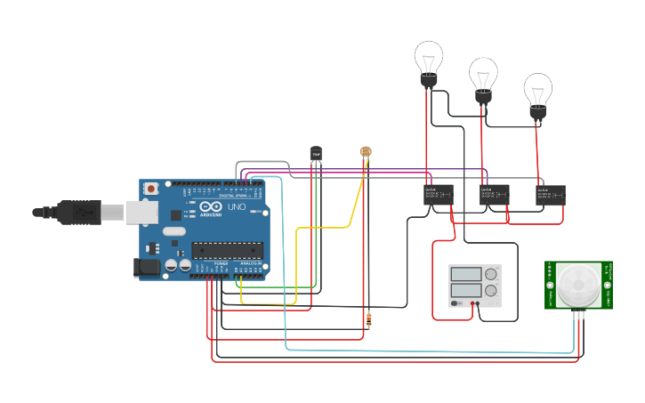 Circuit design Practica 7 - Tinkercad