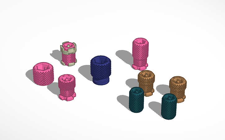 3D design taranis joystick extensions - Tinkercad