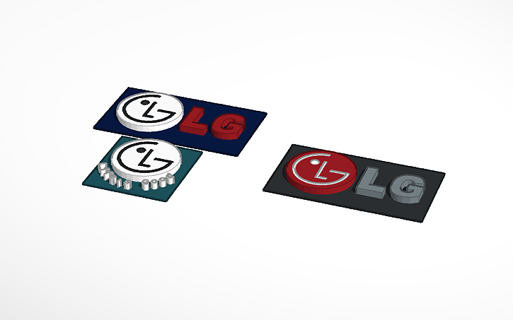 3D design Logo LG_Modificado - Tinkercad
