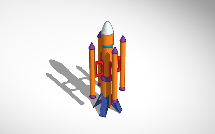 3D design Rocket v1 - Tinkercad