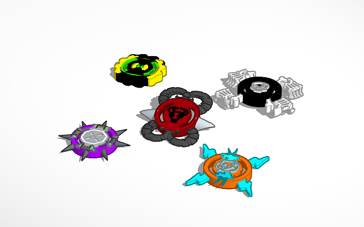3D design beyblade burst energy layer custom - Tinkercad