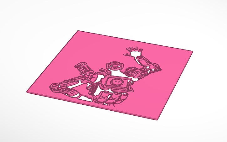 3D design Robot stencils-Rafael - Tinkercad