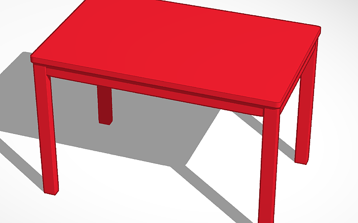 3D design Table à manger - Tinkercad