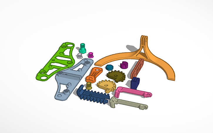 3D design plz🧡 my Mechanical Quick Grab/Release Phone Stand - Tinkercad