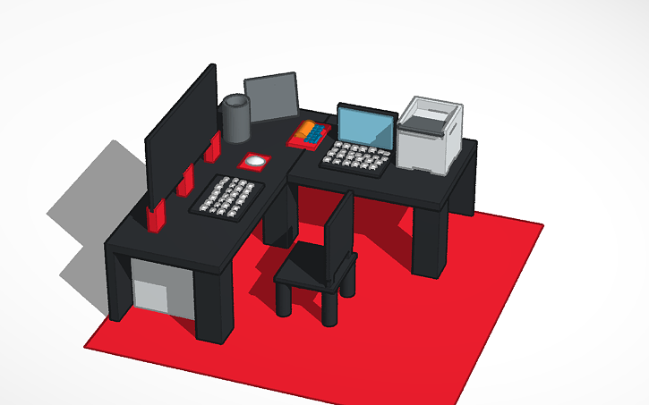 3D design Office room - Tinkercad