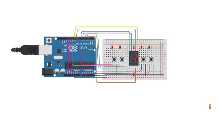 Circuit design Calculadora - Tinkercad