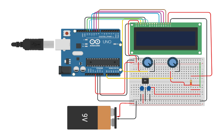 Circuit Design Ph Sensor Simulate Using Potentiometer Tinkercad