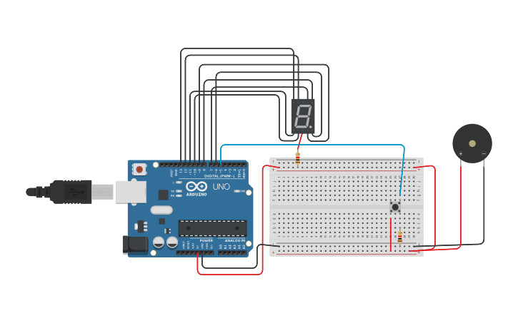 Circuit design Copy of random number | Tinkercad