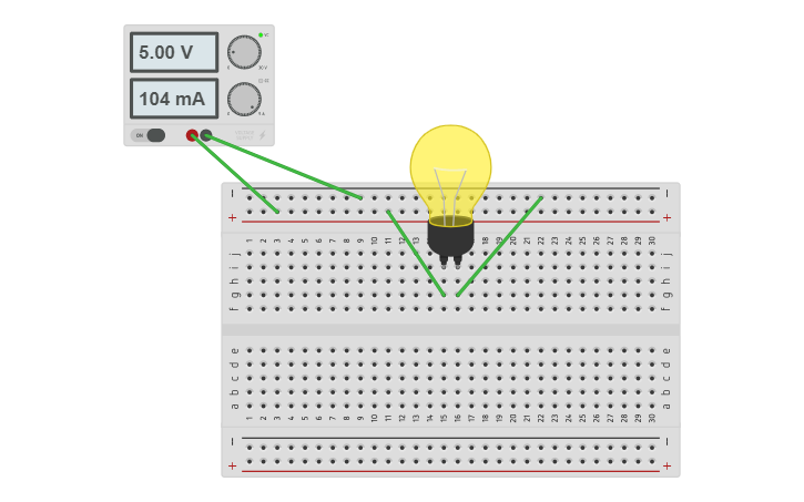 Circuit design Light Bulb Circuit - Tinkercad