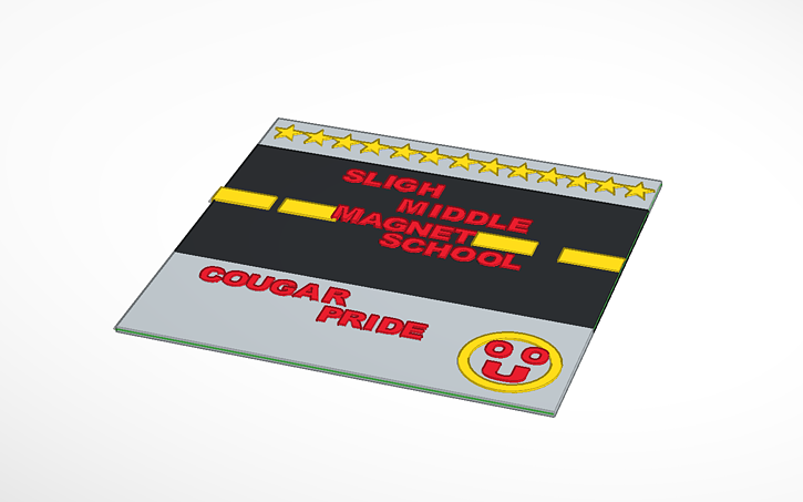 3D design Sligh Middle Magnet School | Tinkercad