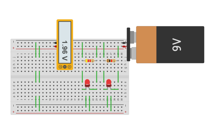 Circuit design Parallel Circuit - Tinkercad