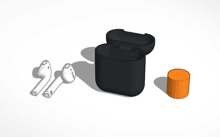 3D design air pods - Tinkercad