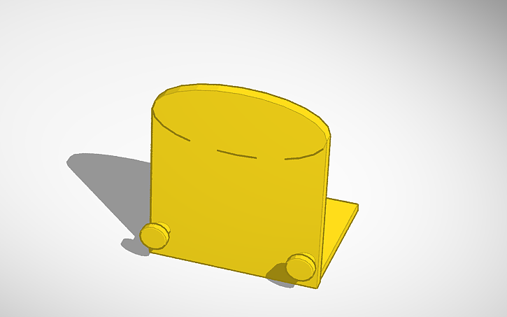 3D design small angled stand - Tinkercad