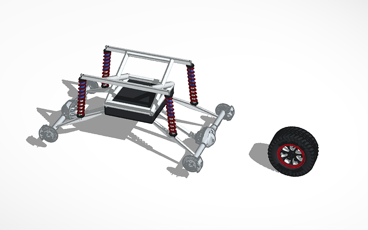 3D design Jeep chassis - Tinkercad