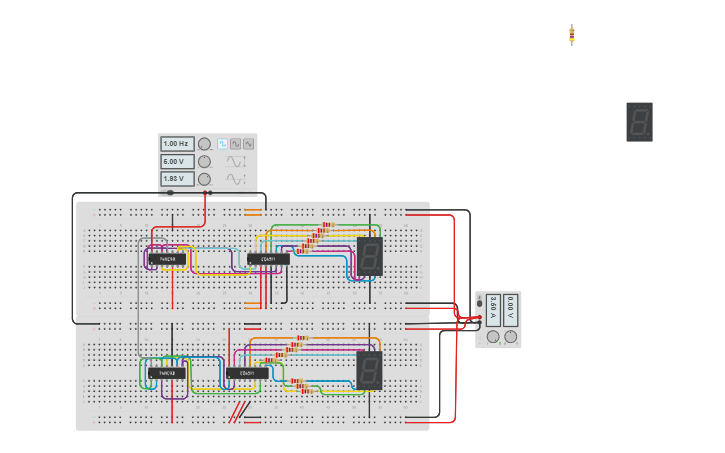 Circuit design Reloj - Tinkercad