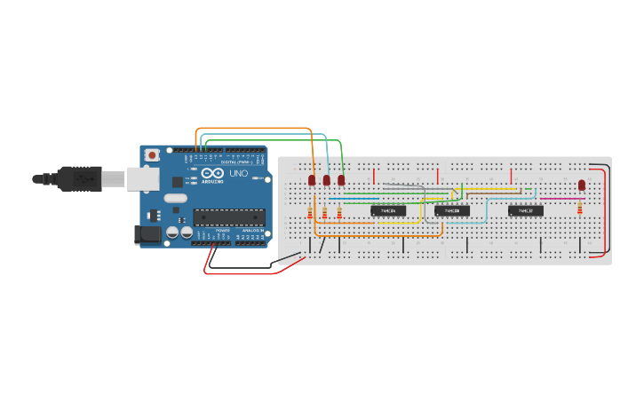 Circuit design Mapa de Karnaugh 11 - Tinkercad