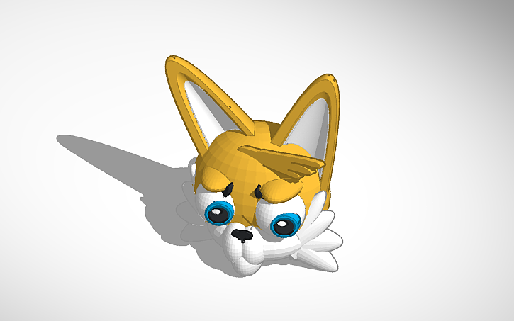 3D design realistic tails - Tinkercad