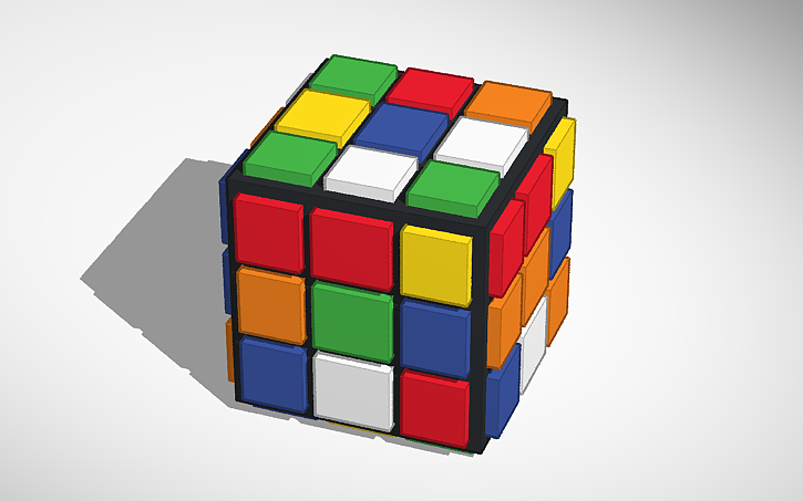 3D design rubiks cube - Tinkercad