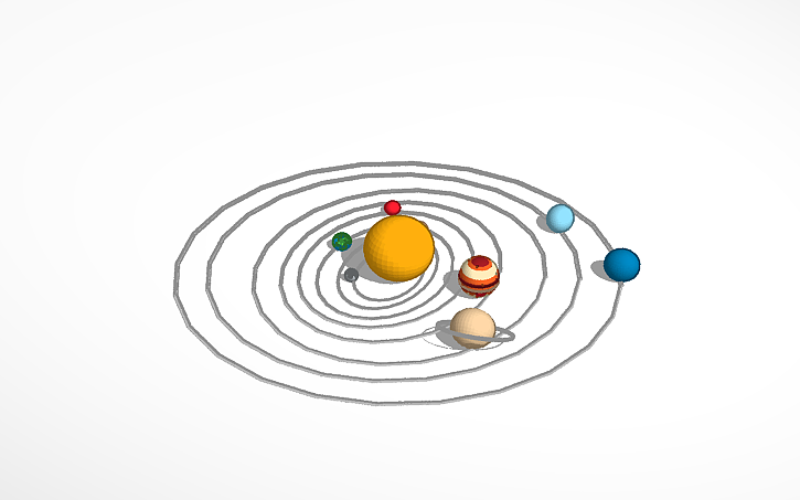 3D design Solar System - Tinkercad