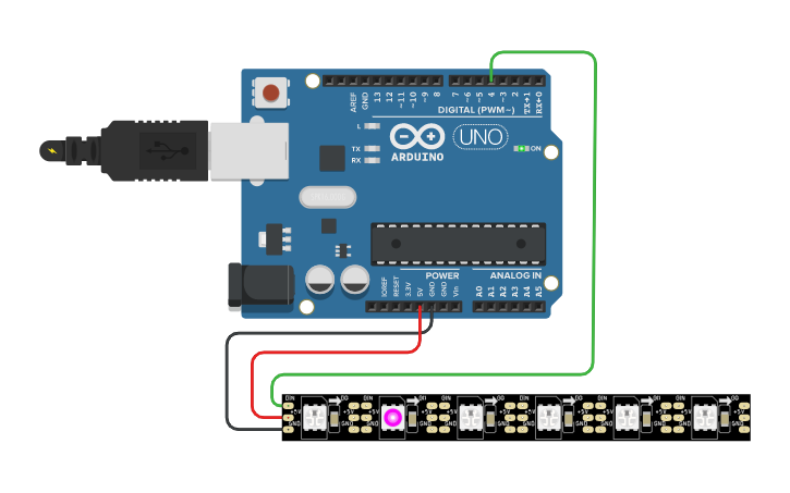 Circuit Design Arduino Adafruit Neopixel Bar Tinkercad