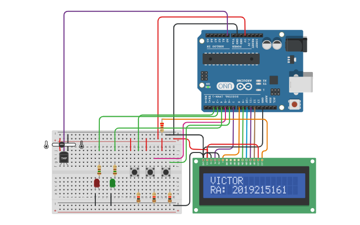 Circuit Design Copy Of Atividade Avaliação Físico Tinkercad