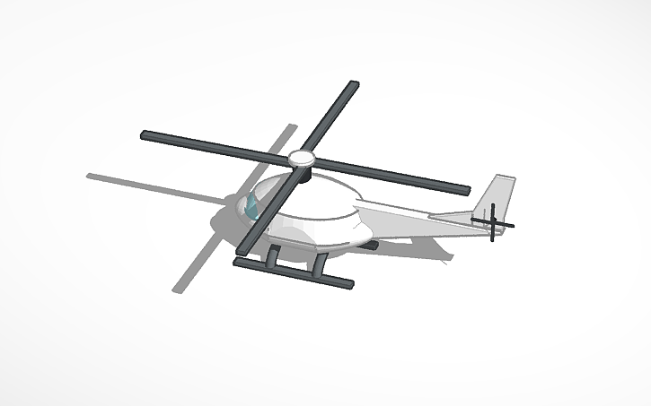 3D design Helicopter - Tinkercad