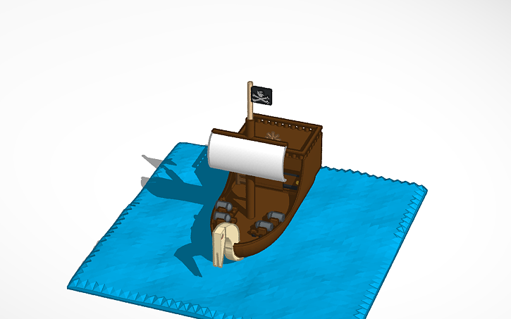 3D design pirate ship | Tinkercad