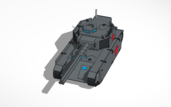 3D design tank - Tinkercad