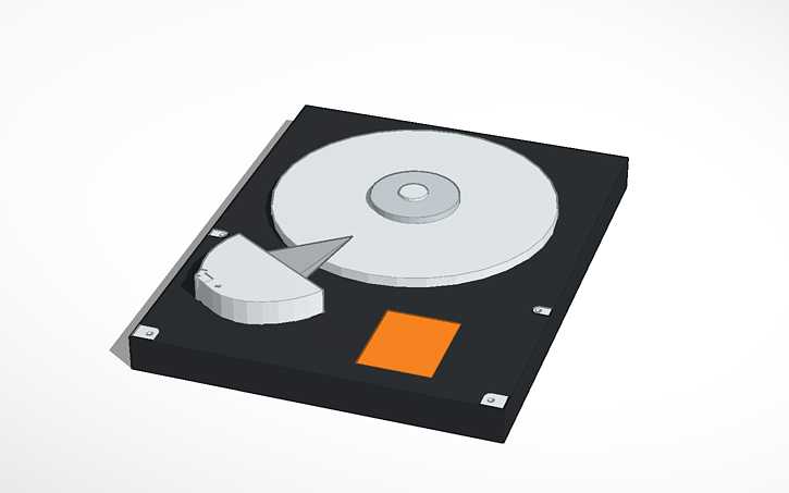 3D design Hard Drive - Tinkercad
