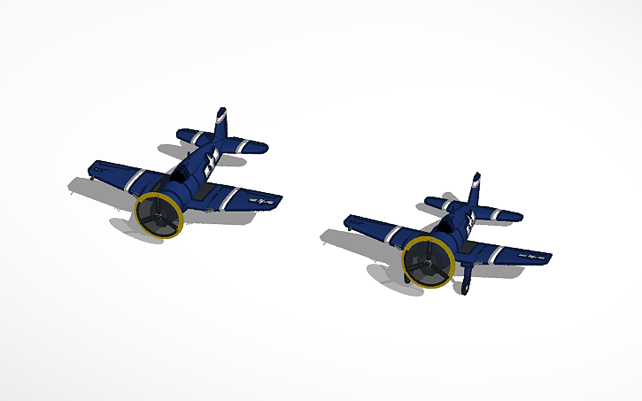 3D design Grumman F6F-5 Hellcat - Tinkercad