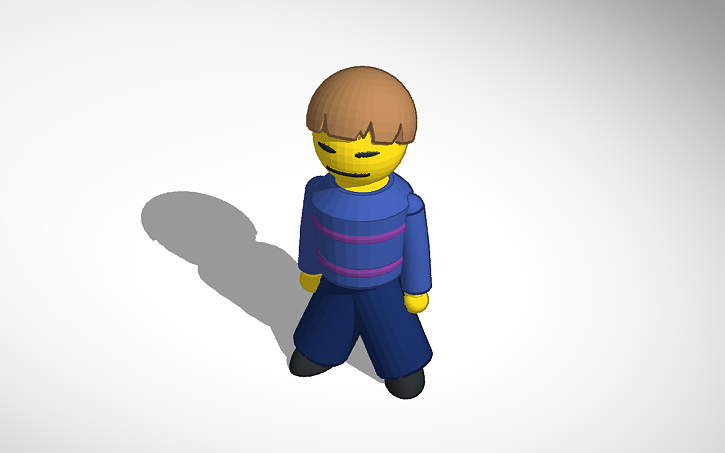 3D design FRISK UNDERTALE - Tinkercad