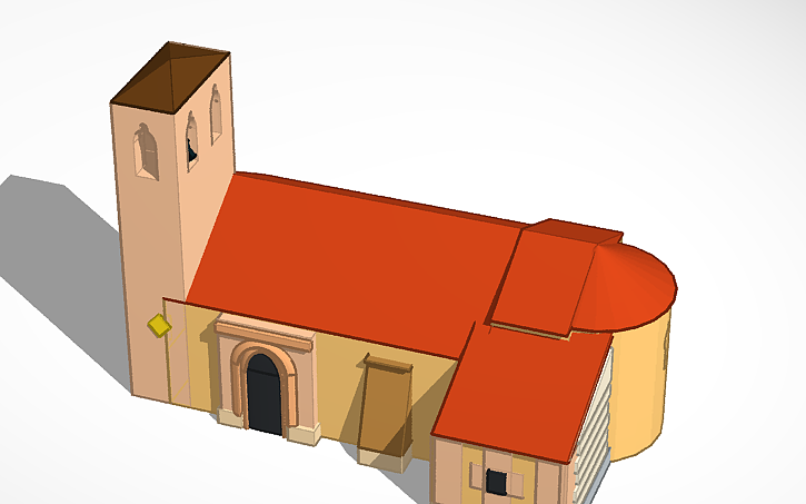 3D design Ermita de Santa maría de la antigua | Tinkercad