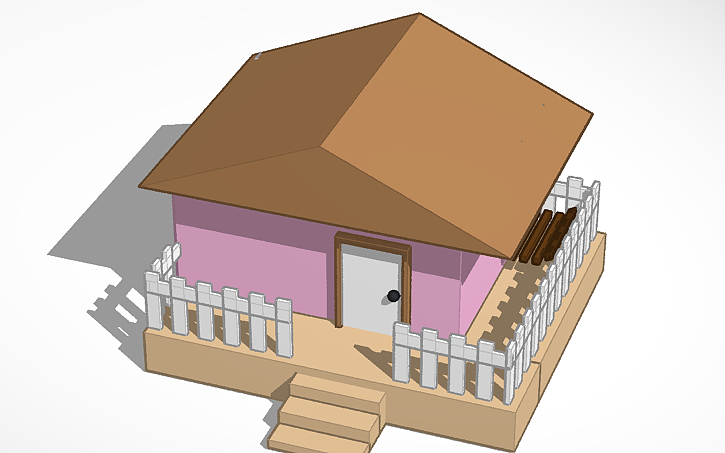 3D design Beach House - Tinkercad