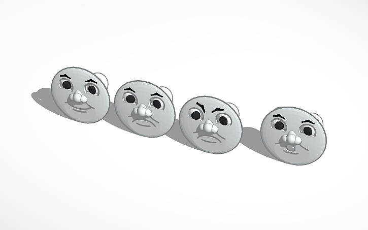 3D design Stepney Faces - Tinkercad