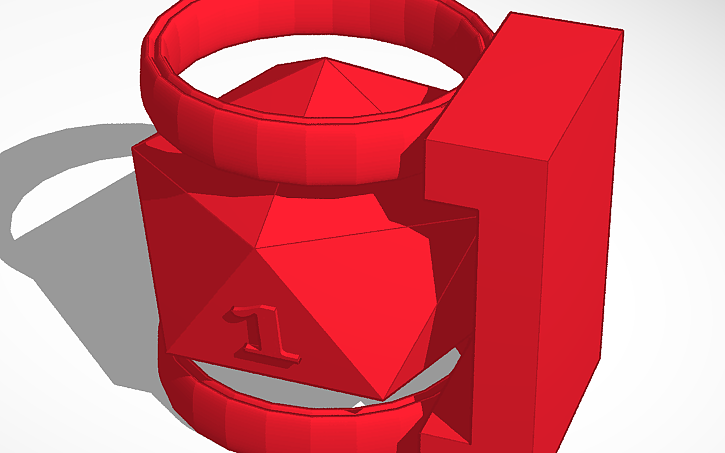 3D design Dice Holder - Tinkercad
