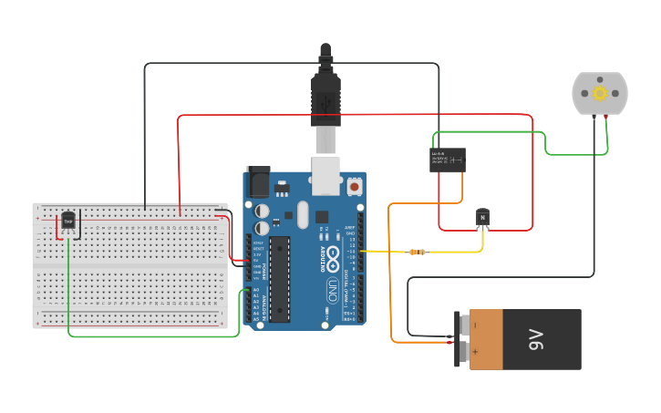 Circuit design control_encendido_compresor_por_temperatura | Tinkercad