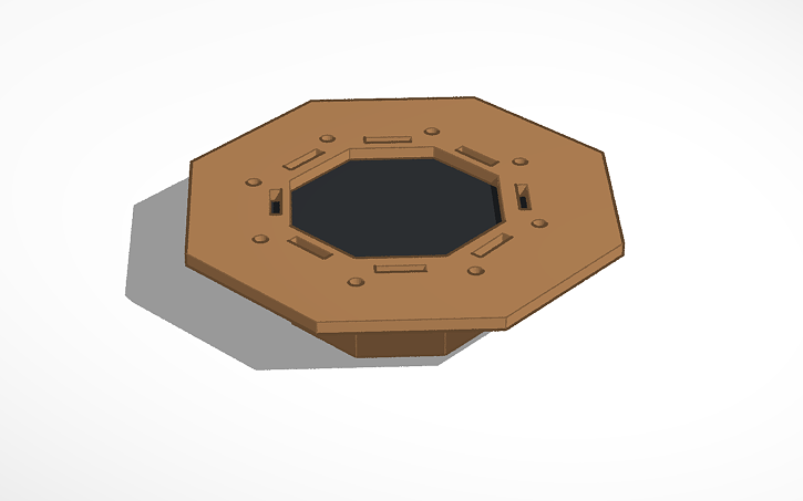 3D design DnD table - Tinkercad