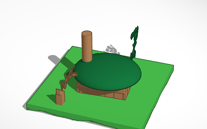3D design shreks swamp | Tinkercad